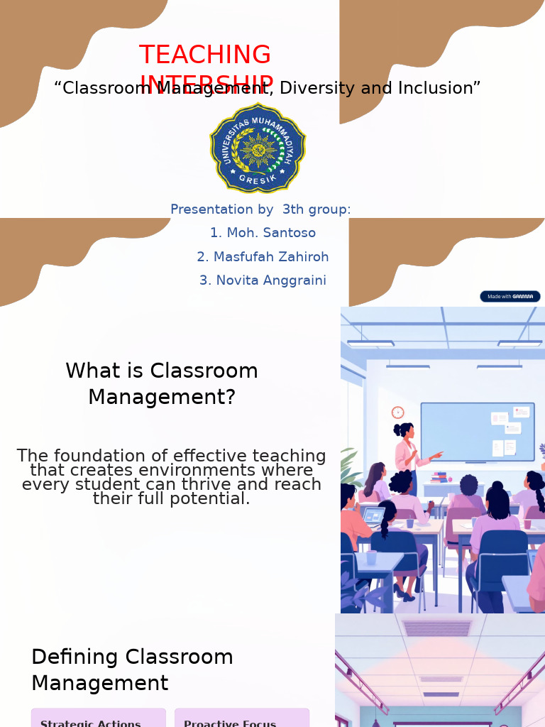 Classroom Management & Inclusion Strategies | PDF | Inclusion ...