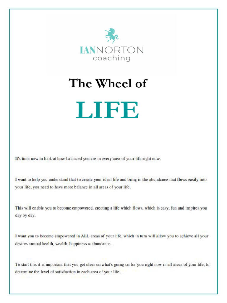 Wheel of Life PDF | PDF