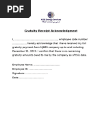 Gratuity Application Form Template | PDF