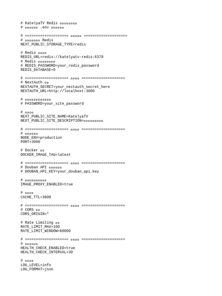Env.redis.example | PDF