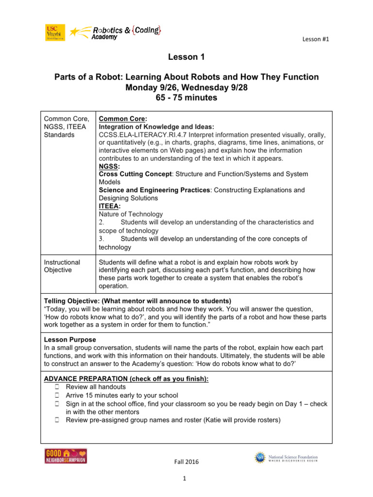 RCA-Lessons Compiled | PDF | Robotics | Robot