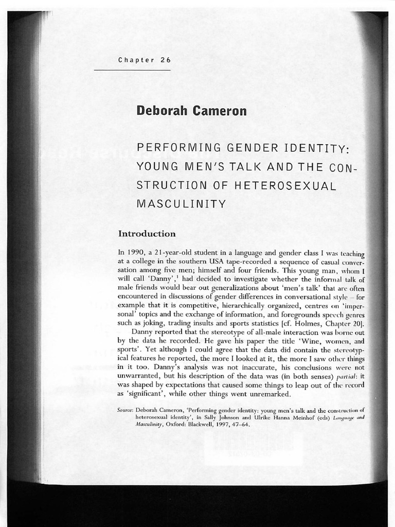 CHPT 26 Deborah Cameron | PDF