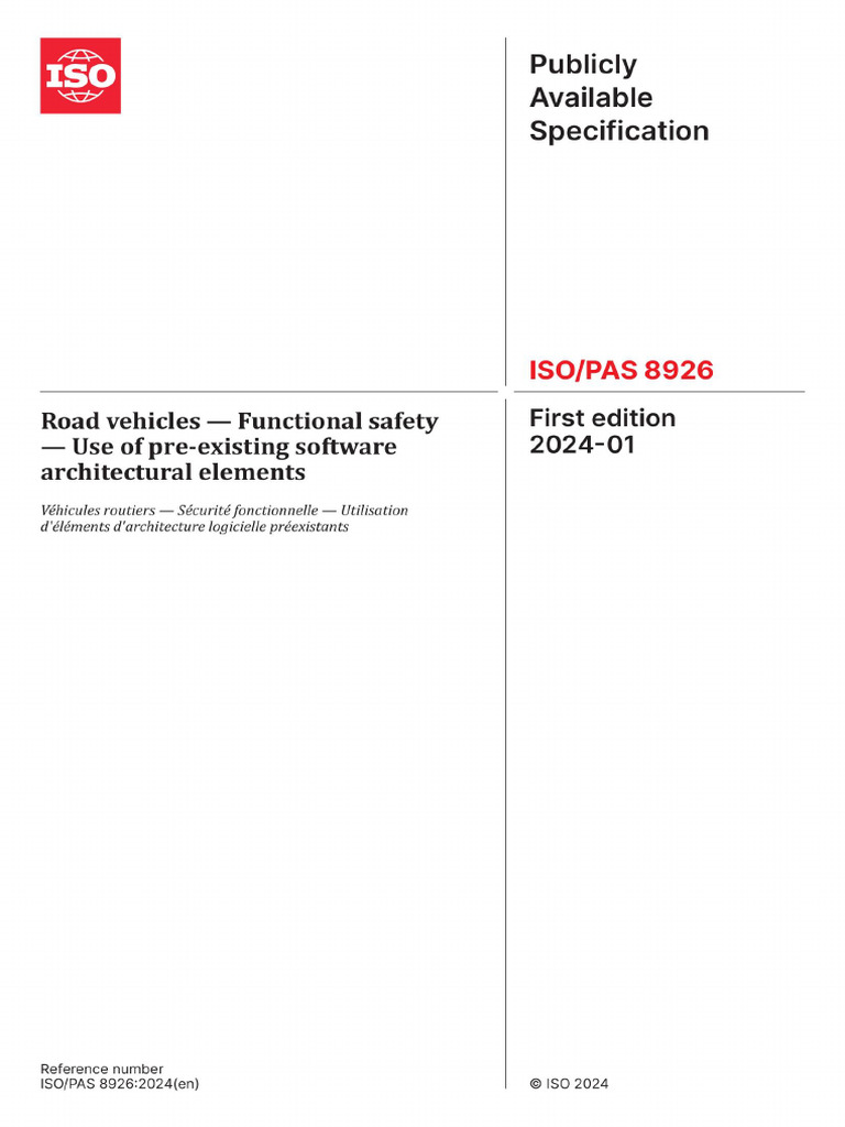 Iso Pas 8926-2024 | PDF