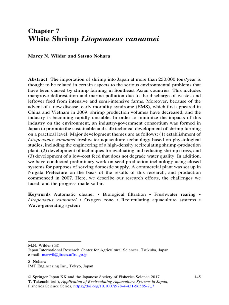 Sustainable Shrimp Farming in Japan | PDF | Aquaculture | Aquaponics
