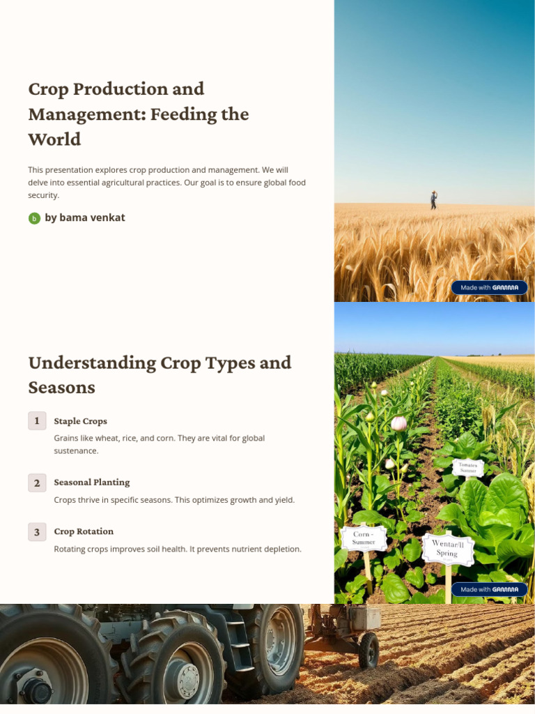 Crop Production and Management Feeding The World | PDF | Agriculture ...