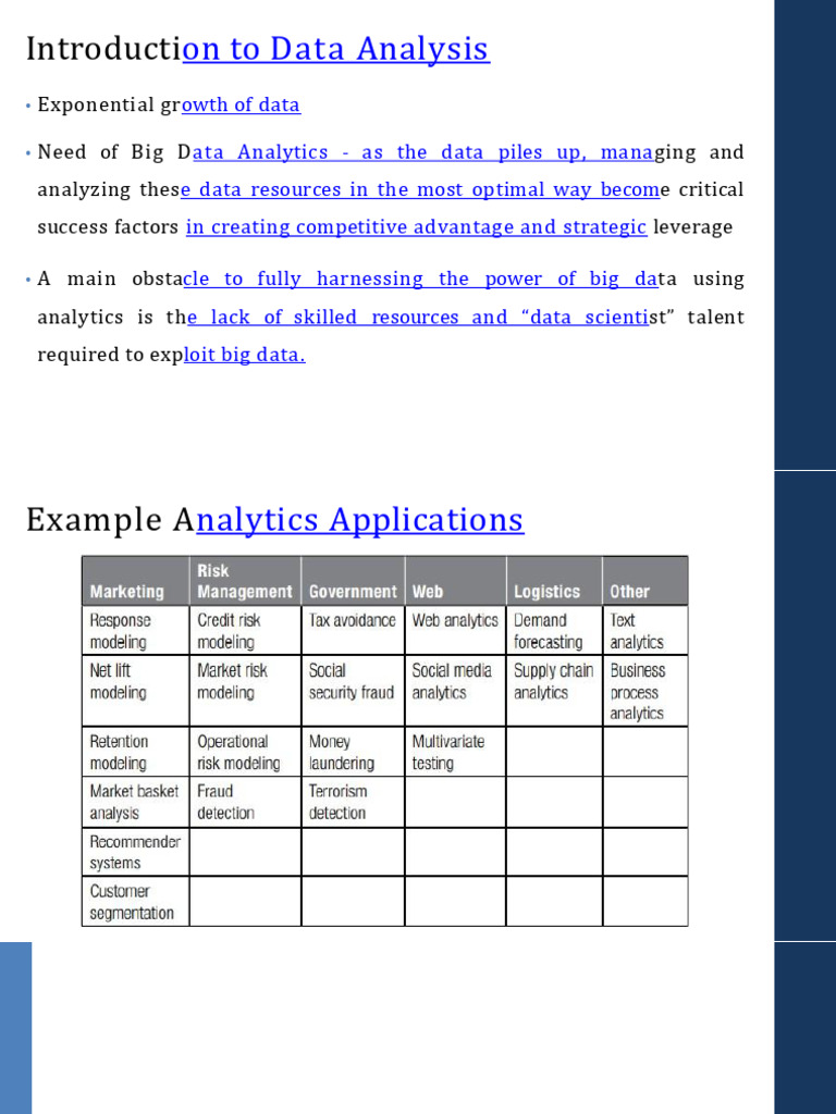 Data Analysis and Big Data Insights | PDF | Analytics | Predictive ...
