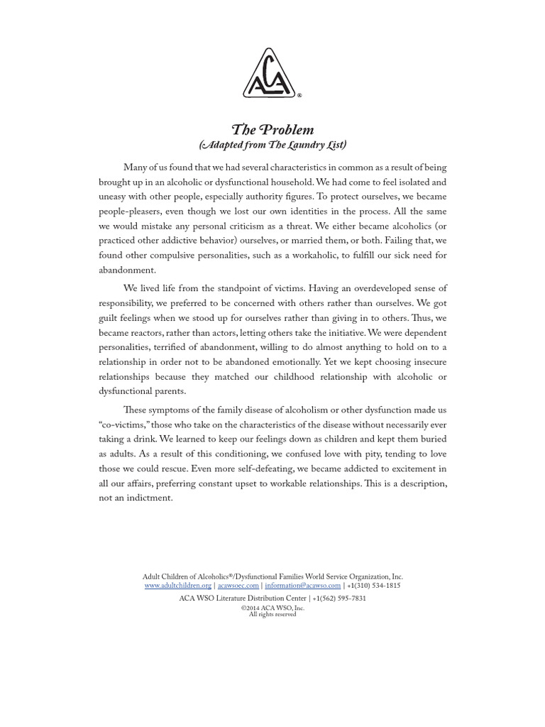 Effects of Growing Up in Dysfunctional Homes | PDF