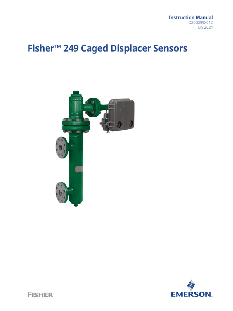 Fisher 249 Caged Sensor Manual | PDF | Screw | Torque