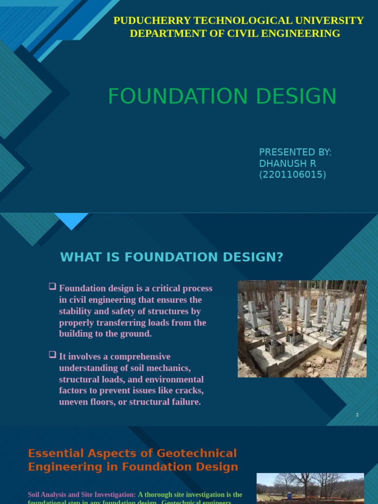 Foundation Design in Civil Engineering | PDF | Foundation (Engineering ...