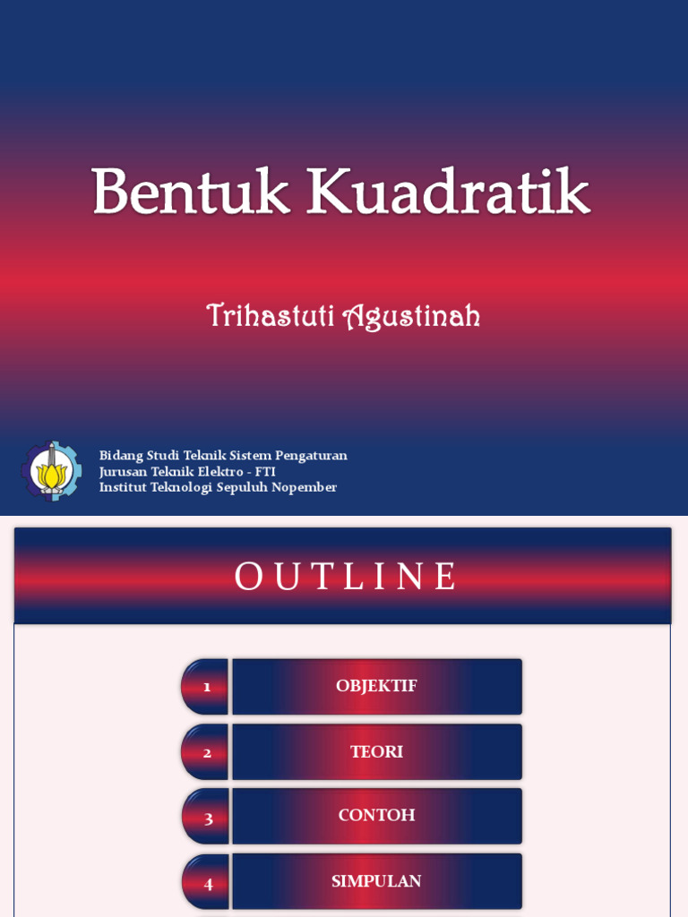LO14 Bentuk Kuadratik | PDF
