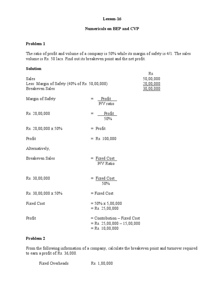 Bep Accounts | Business Economics | Microeconomics