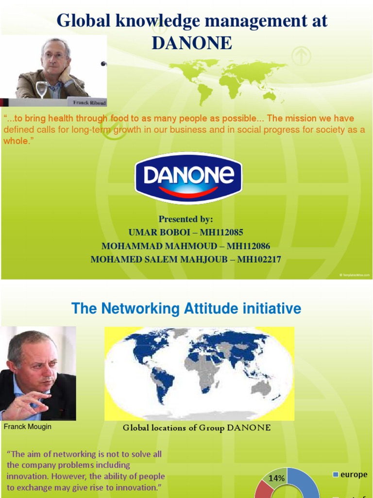 Global Knowledge Management at Danone | PDF