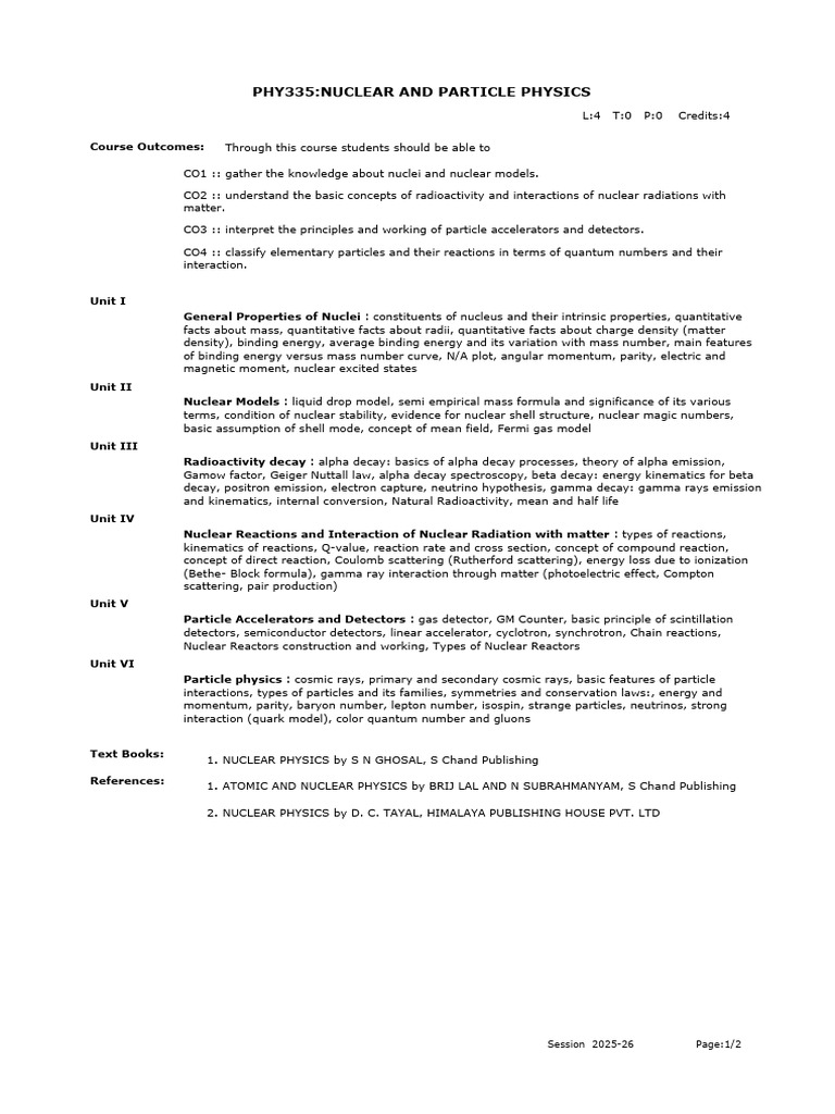Phy335 Nuclear and Particle Physics - Aspx | PDF | Radioactive Decay ...