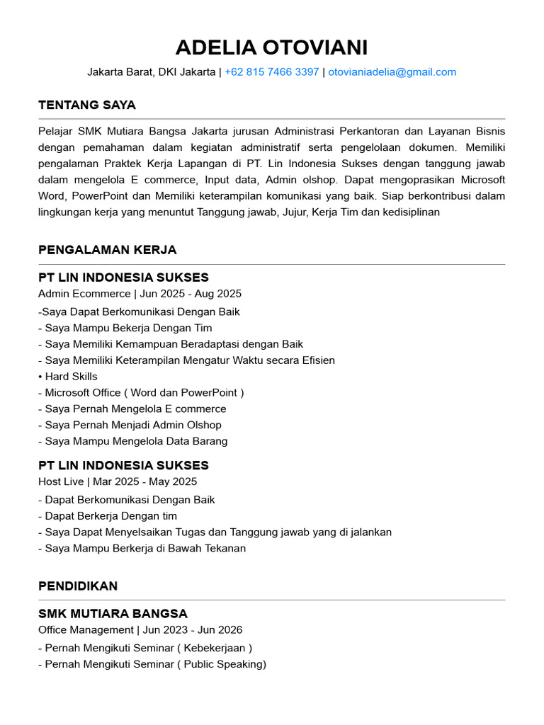 Profil Pelajar Administrasi Perkantoran | PDF