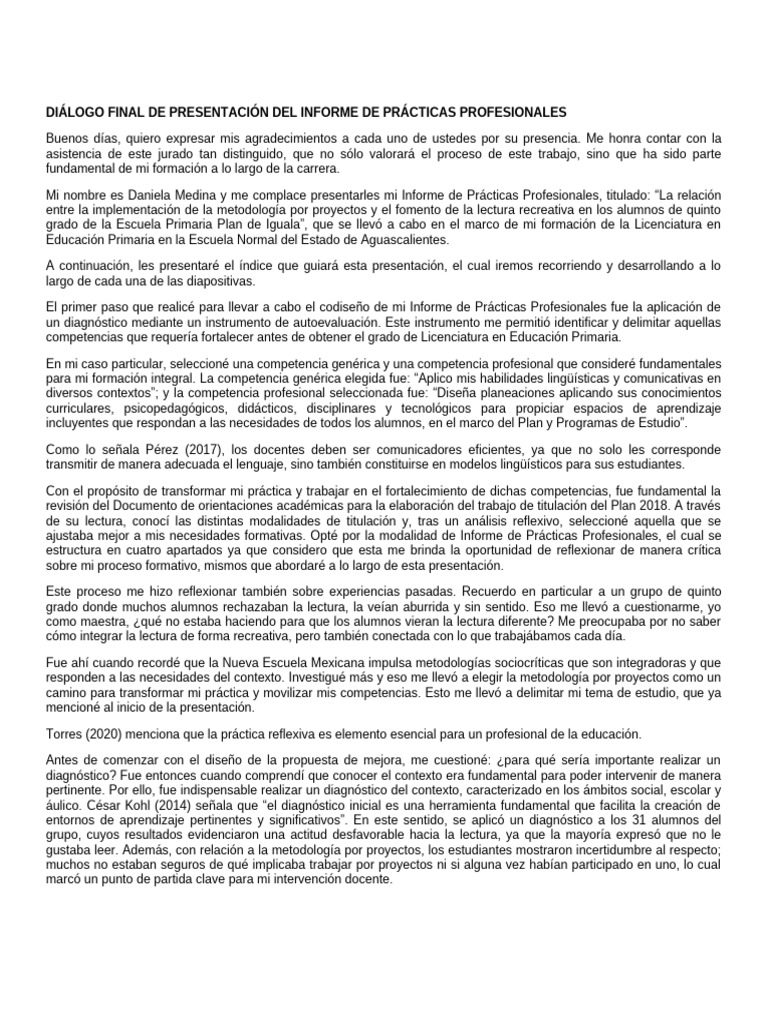 Dialogo Presentacion Ipp | PDF | Enseñando | Aprendizaje