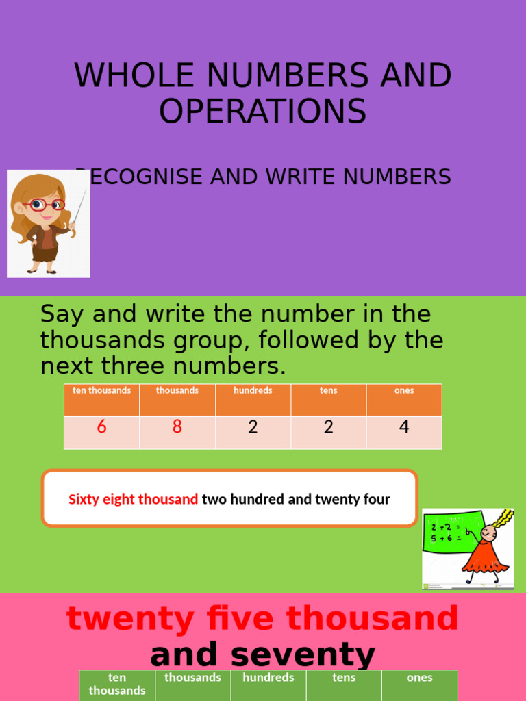 Whole Numbers and Operations | PDF