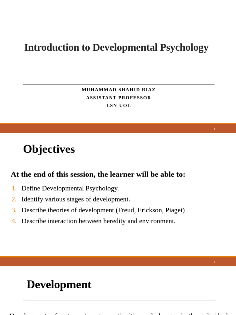 Overview of Developmental Psychology | PDF | Human Life Stages | Human ...