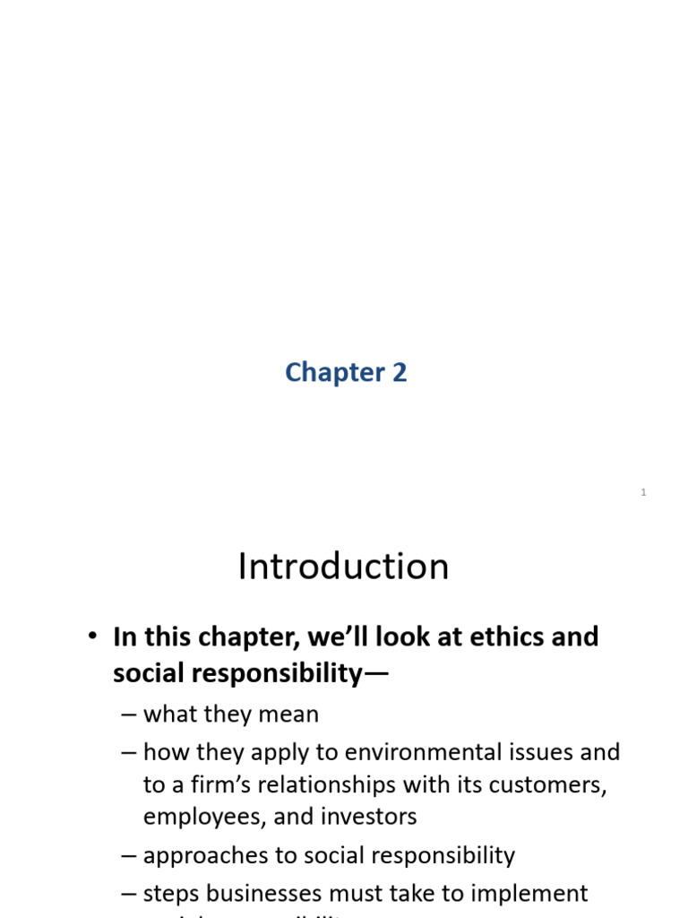 02 Understanding Business Ethics and Social Responsibility | PDF | Business Ethics | Pollution