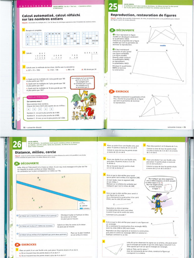 Euro Maths Cm2 Géométrie | PDF