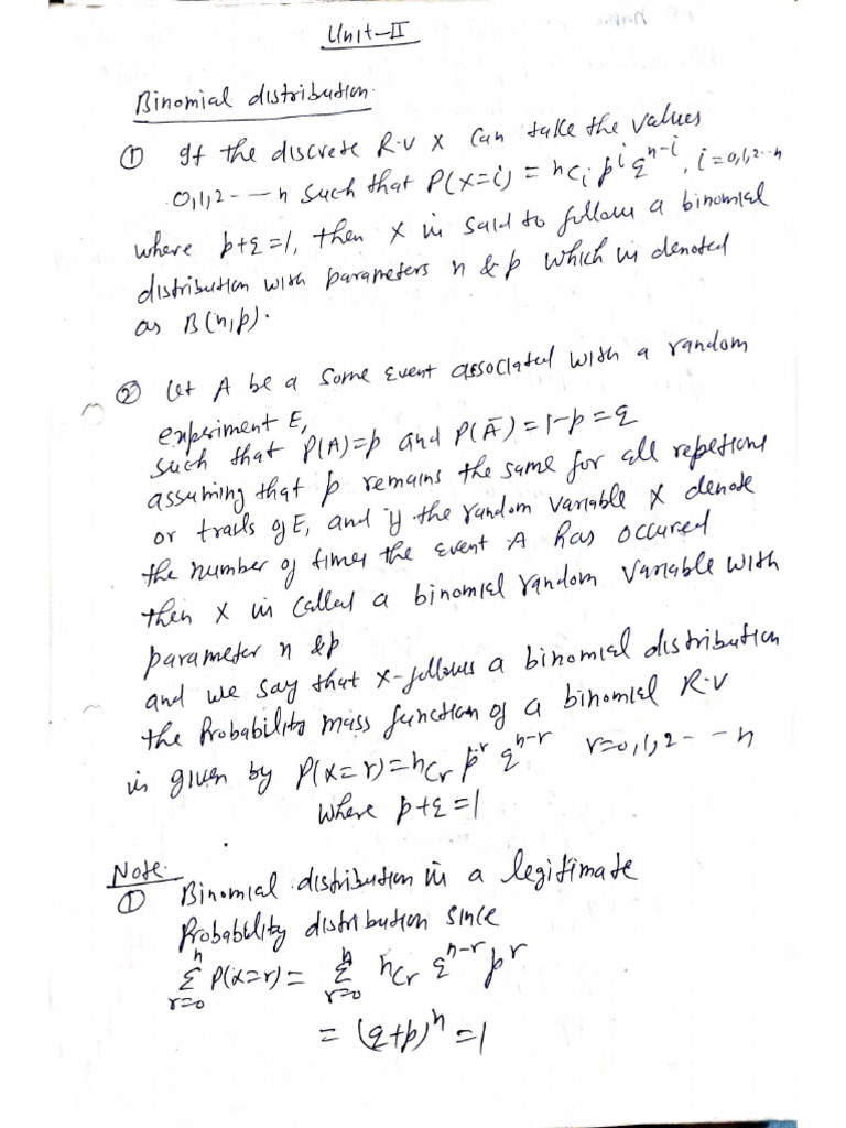 Unit 2 Probability | PDF