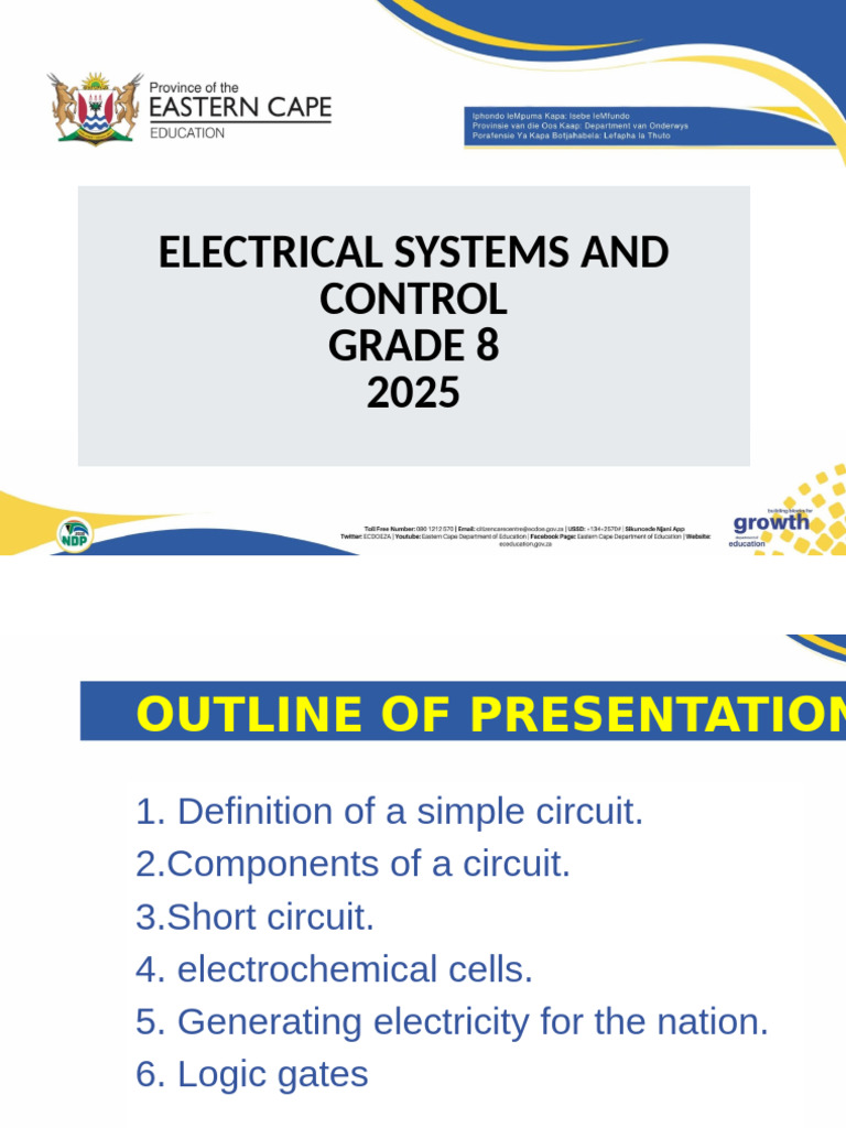 Electrical Systems and Control Grade8 | PDF | Photovoltaics | Electricity