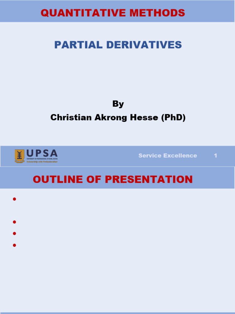 07 Application of Partial Derivatives | PDF | Derivative | Mathematical ...