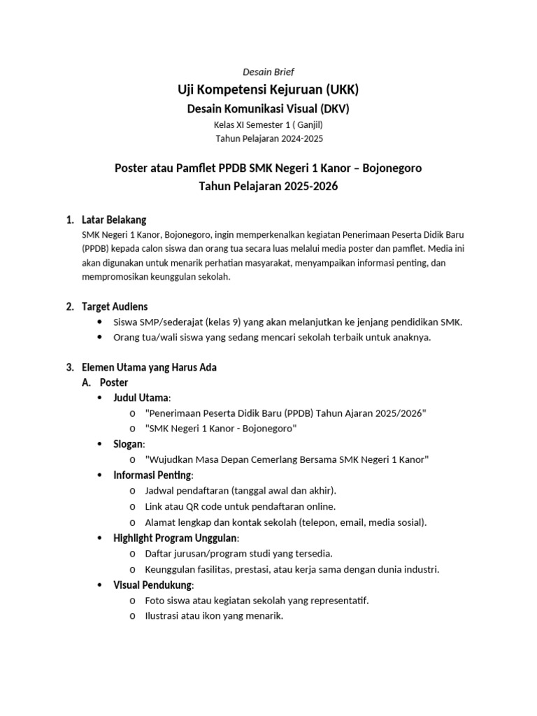 Desain Brief | PDF