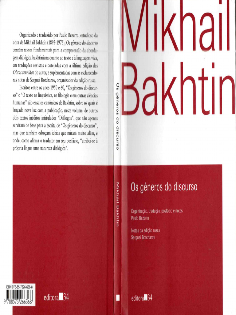 Mikhail Bakhtin - Os Gêneros Do Discurso | PDF