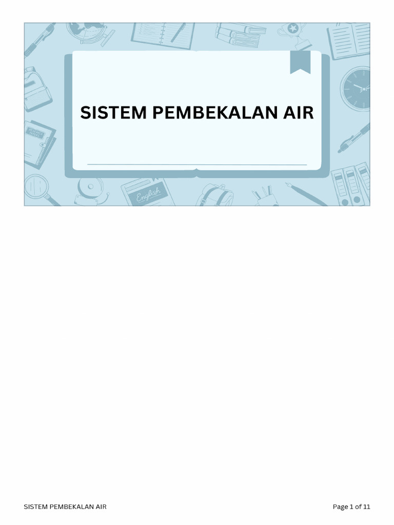 Sistem Pembekalan Air | PDF