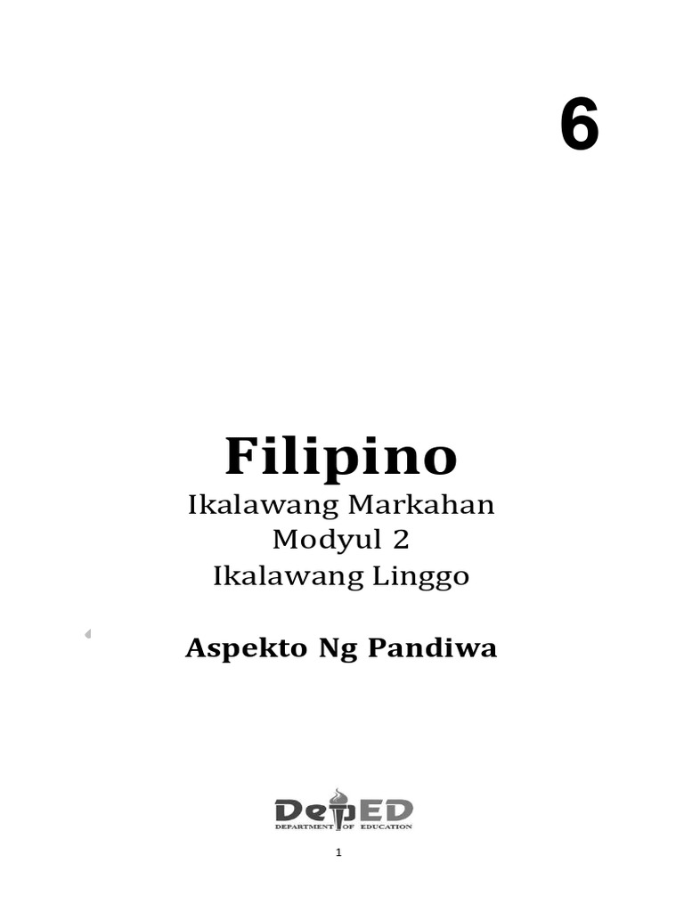 Filipino 6 Modyul 2 | PDF