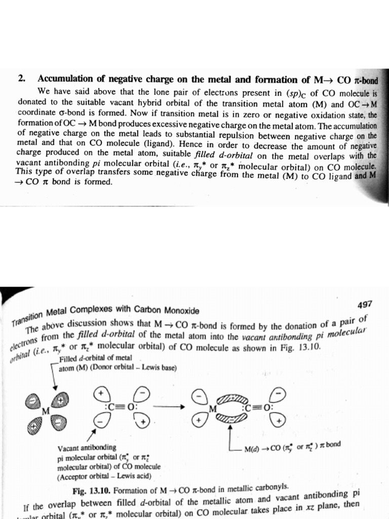 CO As Pi Acceptor Ligand | PDF