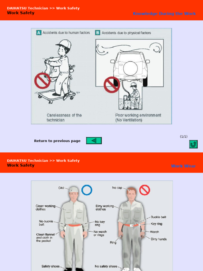 Work Safety (1) Daihatsu | PDF | Occupational Safety And Health | Workplace