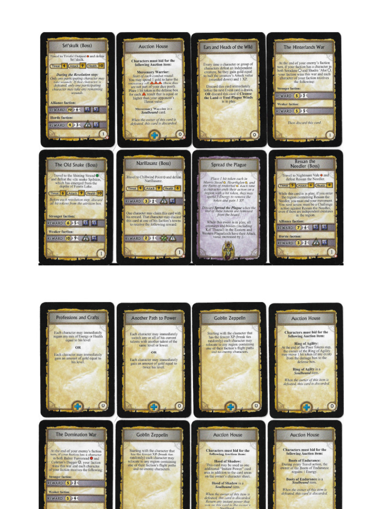 Event Cards | PDF