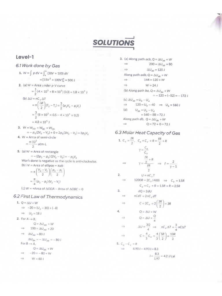 4.2) Thermo Solutions | PDF