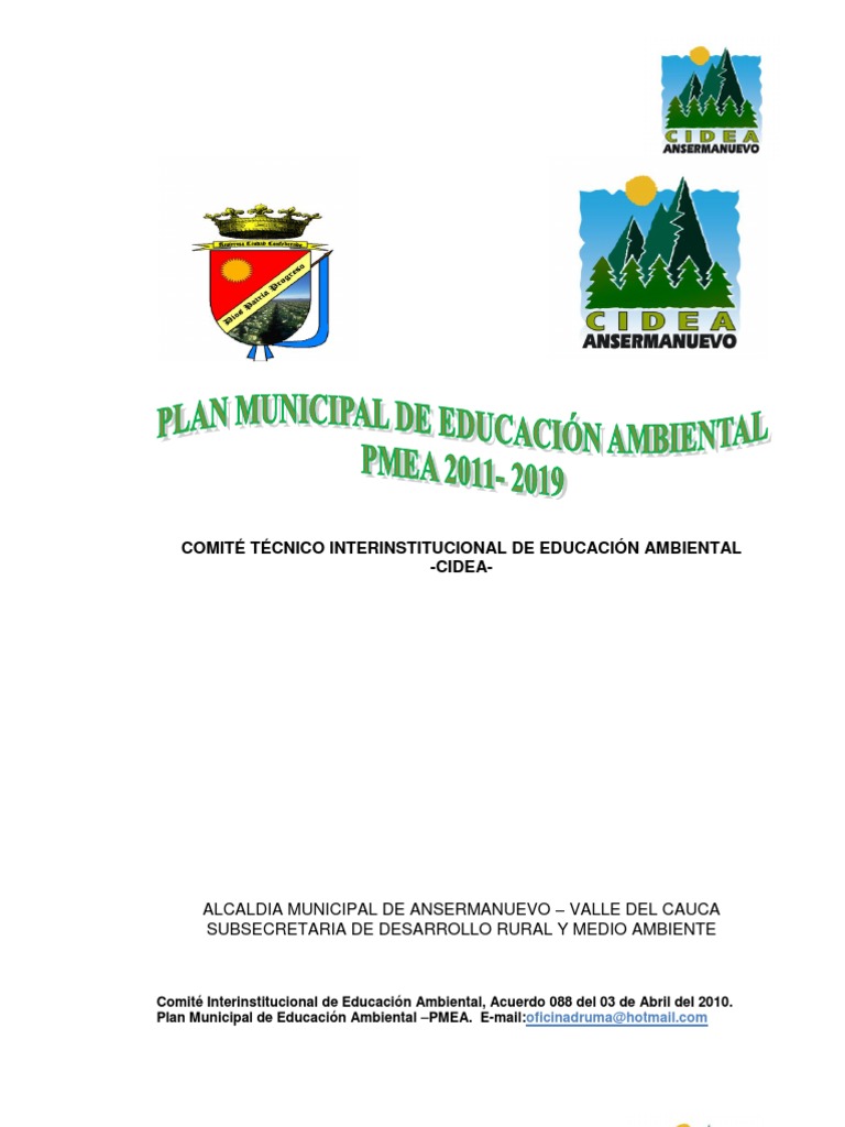 Plan Municipal de Educacion Ambiental 2011 | PDF | Ciencias sociales ...