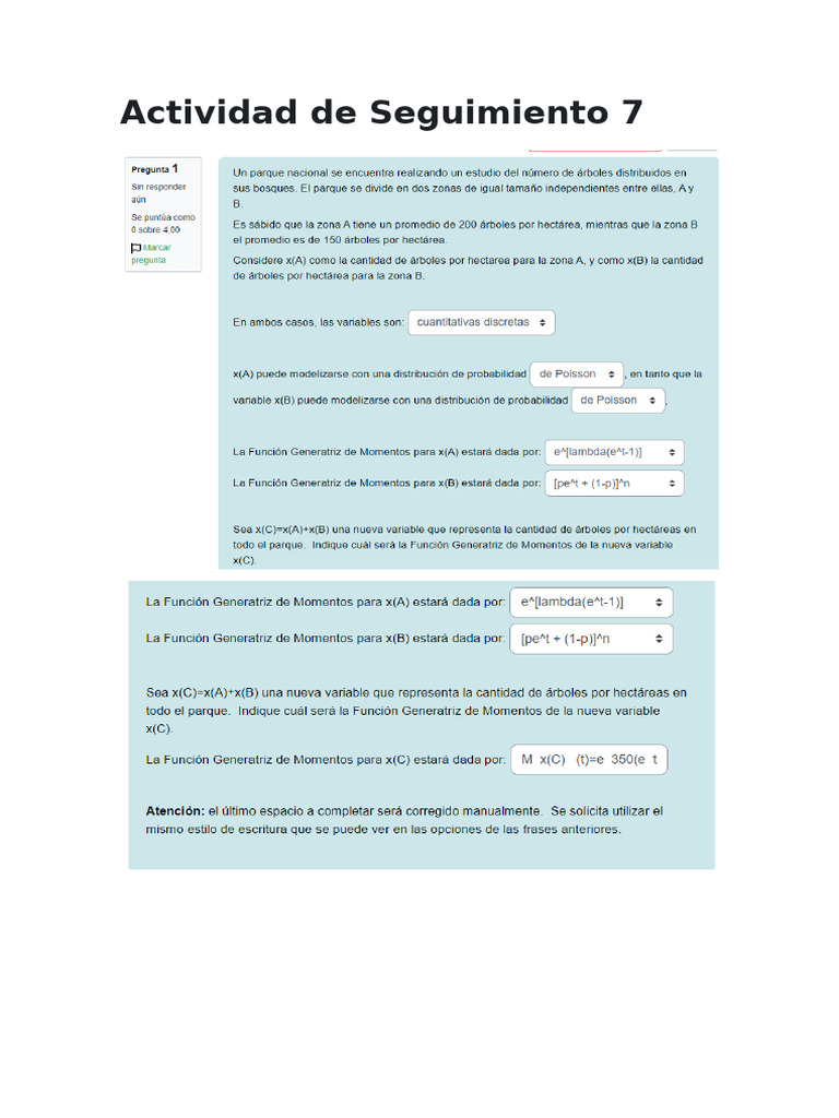 Actividad de Seguimiento 7 | PDF
