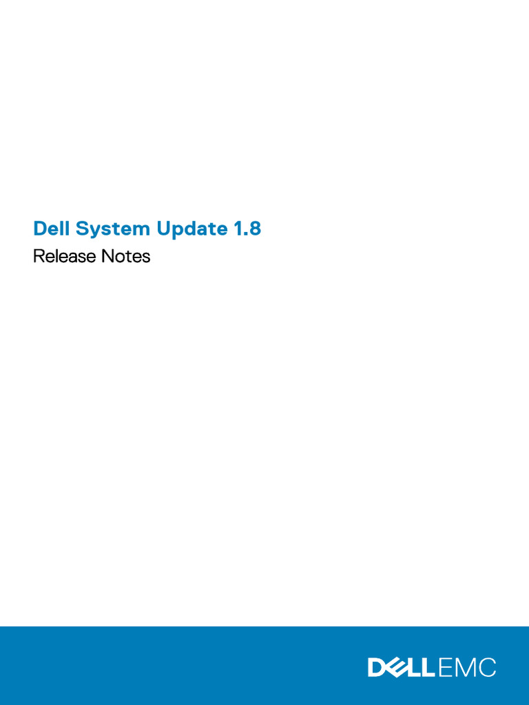System Update Release Notes en Us | PDF | Booting | Dell