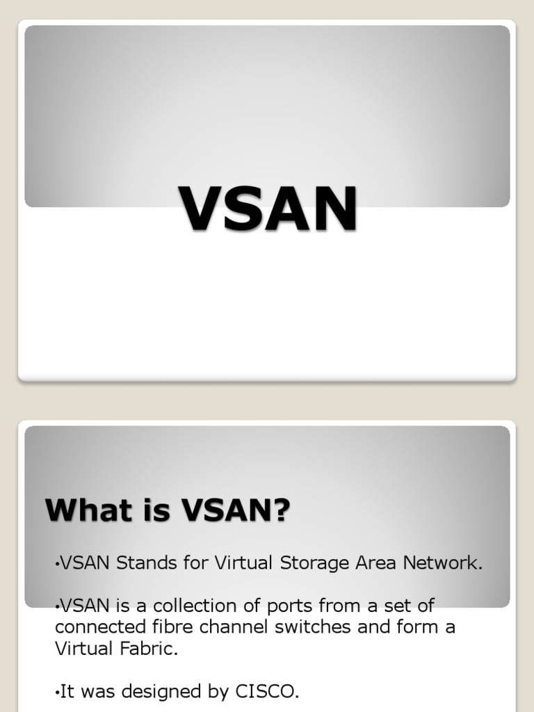 VSAN | Download Free PDF | Network Switch | Network Topology