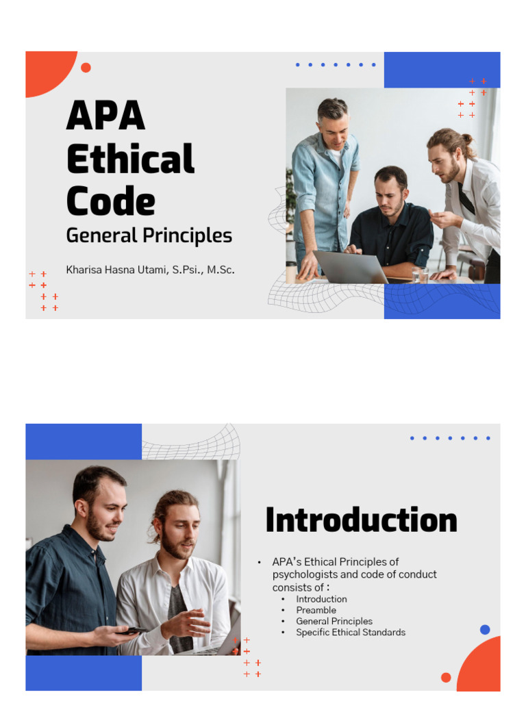 APA General Principles | PDF | American Psychological Association ...