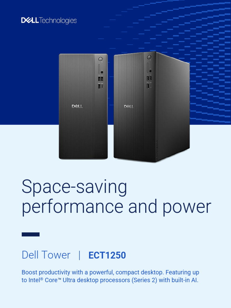 Dell ECT1250 Desktop Specifications | PDF | Computer Hardware ...