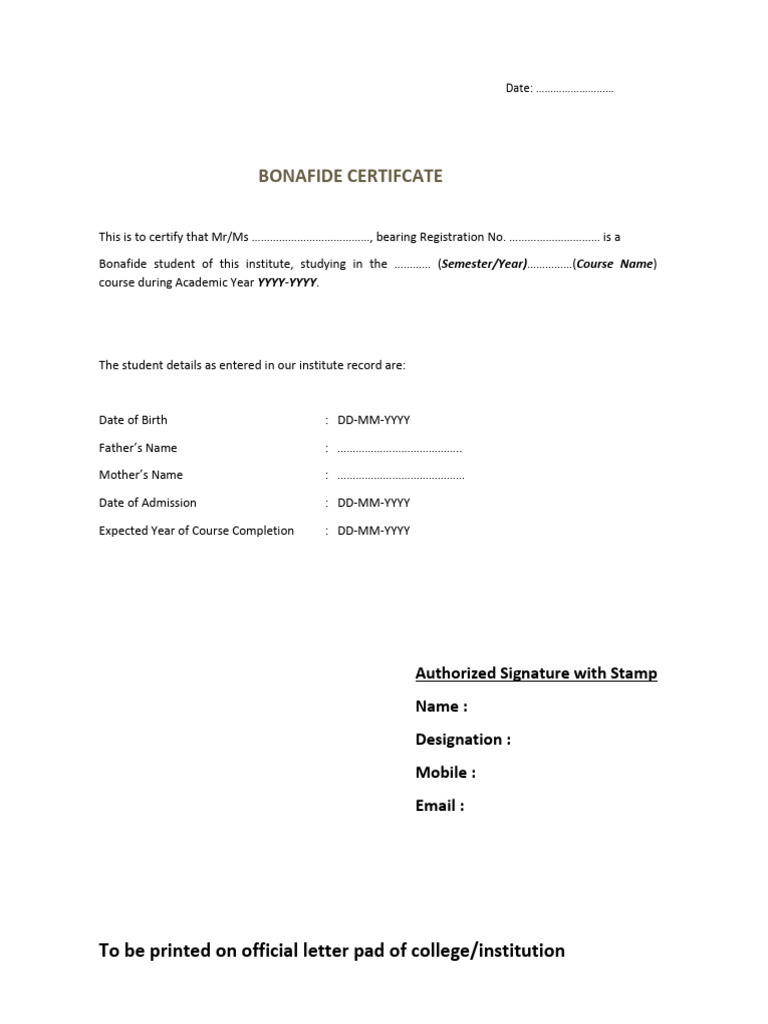 Bonafide Online Sujeet | PDF