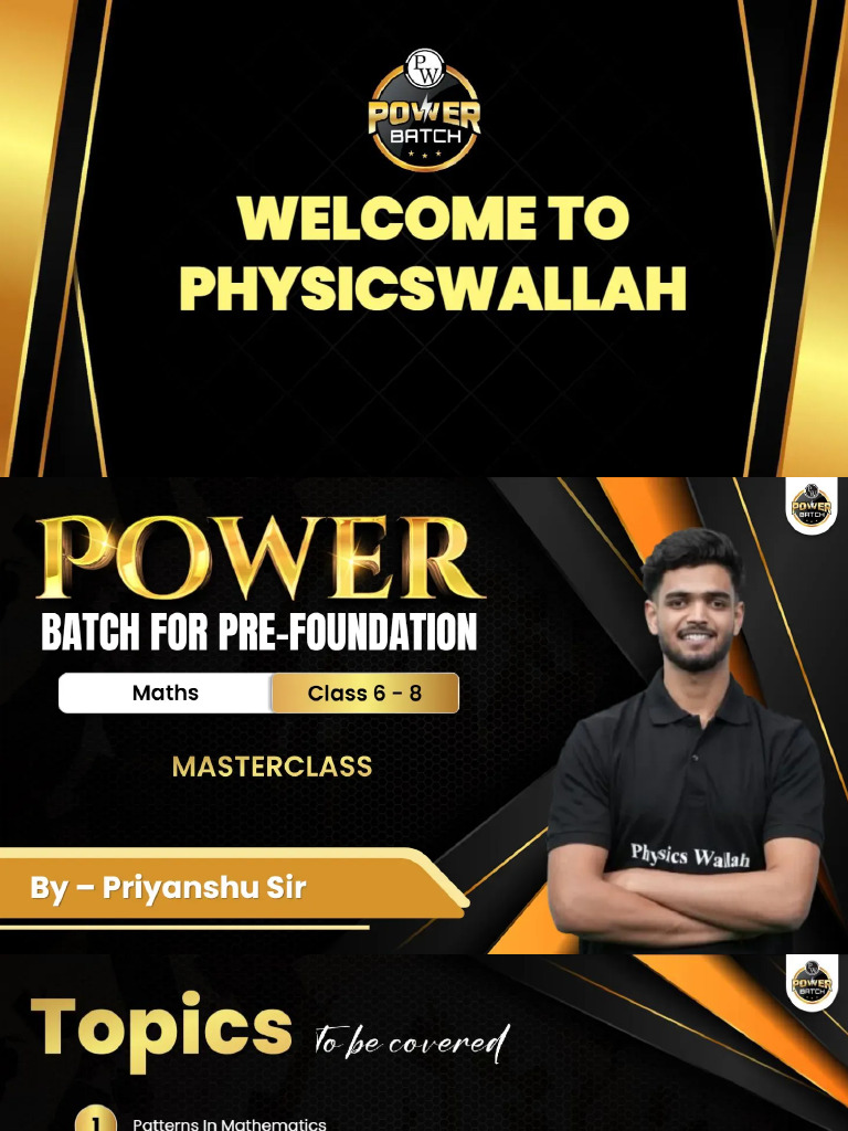 Master Class by Priyanshu Sir | PDF