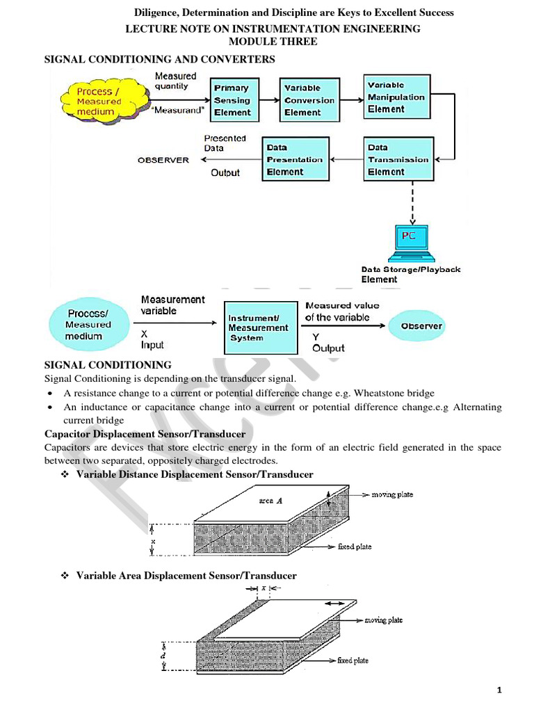 Signal Conditioning in Instrumentation Engineering | PDF | Pressure ...
