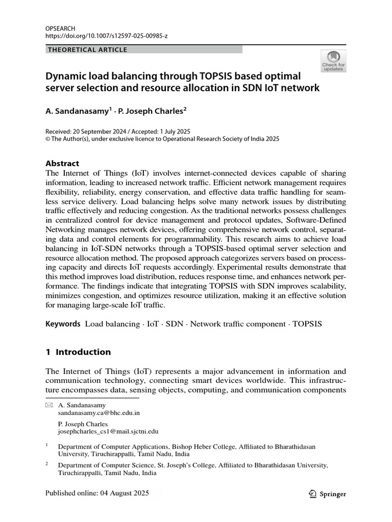 Dynamic Load Balancing Through Topsis Based Optimal Server Selection and Resource Allocation in ...
