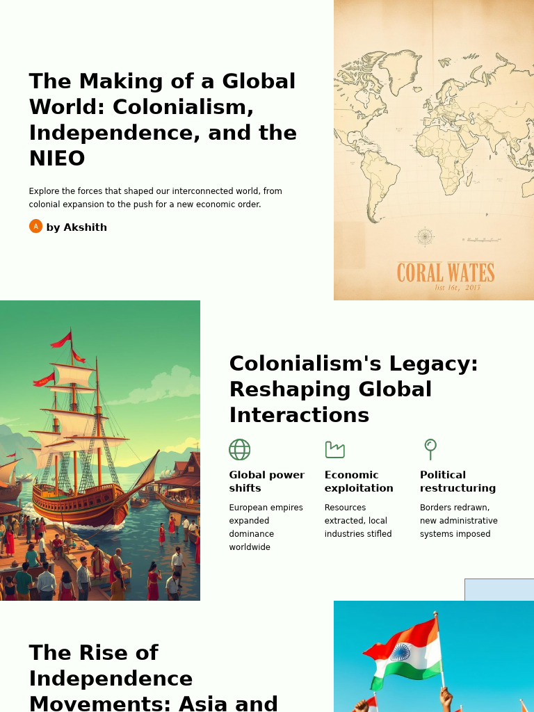 The Making of A Global World: Colonialism, Independence, and The Nieo | PDF