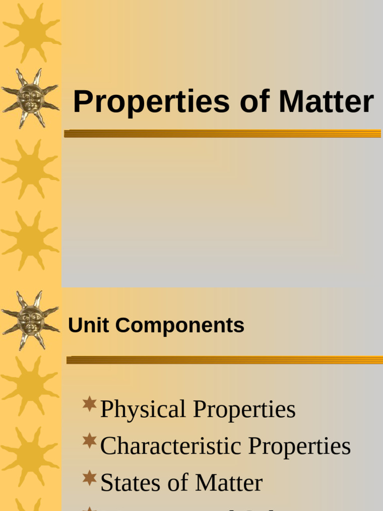 Properties of Matter Explained | PDF