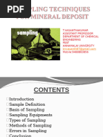 Geology Sampling Methods Explained | PDF | Trench | Sampling (Statistics)