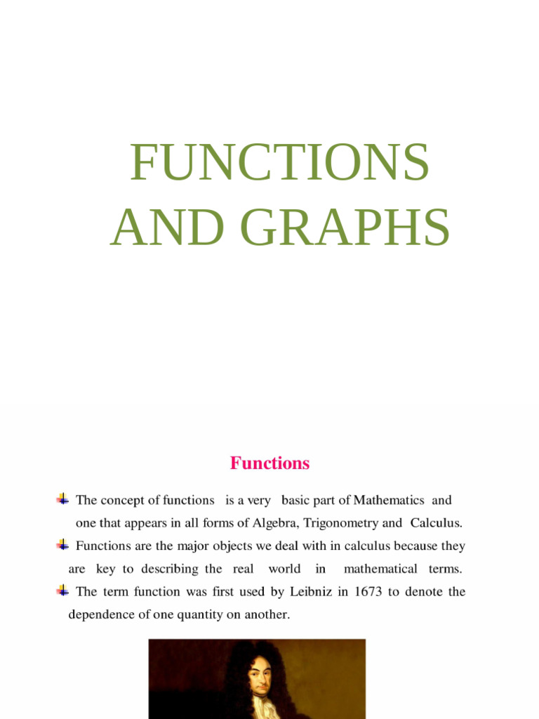 1.functions and Graphs | PDF
