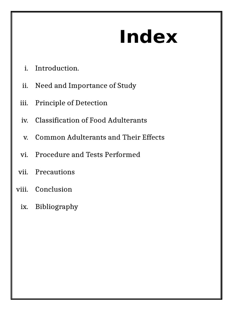 Study of Common Food Adulterants (1) 2 3 | PDF | Foods | Sugar Substitute