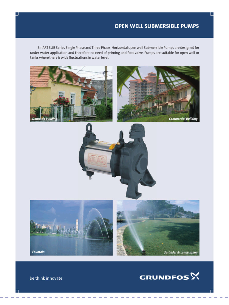 SmART SUB Open Well Submersible Pumps | PDF | Pump | Bearing (Mechanical)
